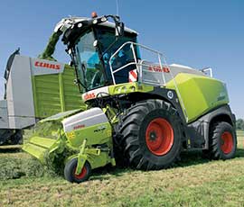 Lamma: Claas Jaguar 800 forager on show - Farmers Weekly