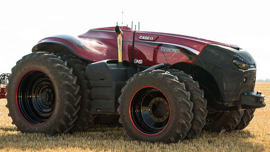 Video: Case IH pulls the wraps off robotic 370hp Magnum - Farmers Weekly