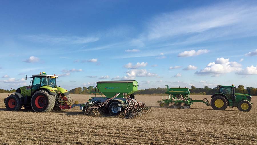 John Deere 750A comes top in Cambridgeshire drill trial - Farmers Weekly