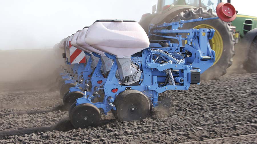 Monosem coulter suspension system improve drilling consistency ...