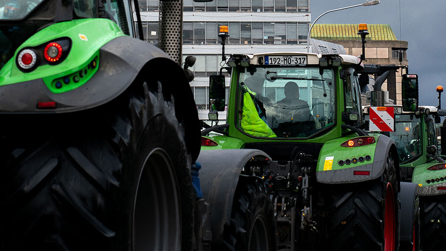 Irish farmers stage tractor protest over beef prices - Farmers Weekly