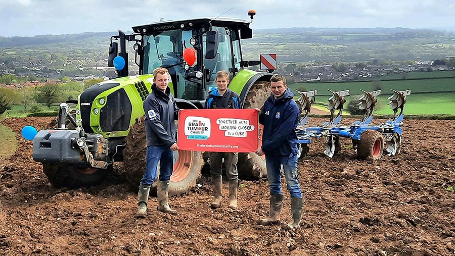 YFC’s marathon plough raises funds for brain tumour charity - Farmers ...