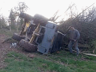 WRECKERS YARD: Toppled Matbro lives life on the hedge - Farmers Weekly
